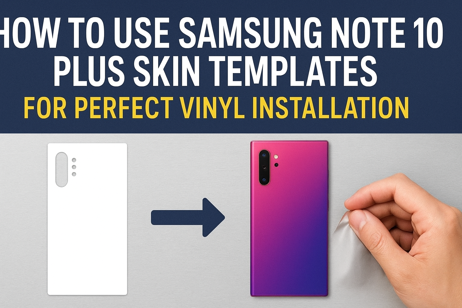 How to Use Samsung Note 10 Plus Skin Templates for Perfect Vinyl ...